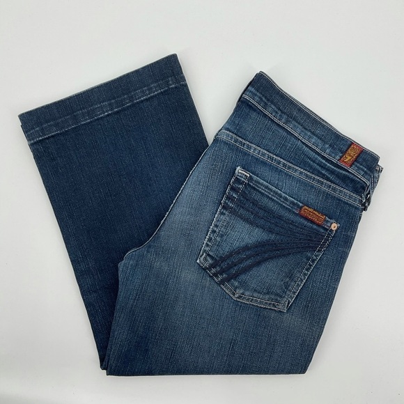 7 For All Mankind | Pants & Jumpsuits | 7 Fam Crop Dojo Capri In Dakota ...